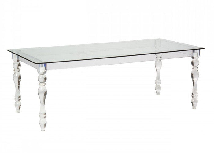 Table en Plexi Transparent | Location de tables et chaises